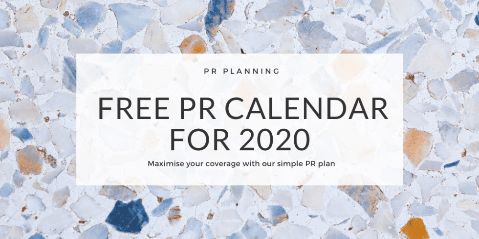 Your FREE PR Calendar for 2020 - Press Loft blog